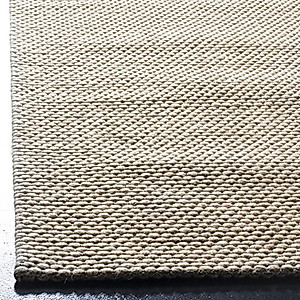 SAFAVIEH Natura Collection Area Rug - 5' x 8', Beige, Handmade Wool, Ideal for High Traffic Areas in Living Room, Bedroom (NAT801B)