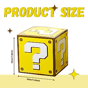 SUYEPER 6PCS Big Party Boxes For Birthday Party Question Boxes Brick Boxes Pipe Boxes For Party Game Party Favor Props Boxes (11.8 x 11.8 Inch)