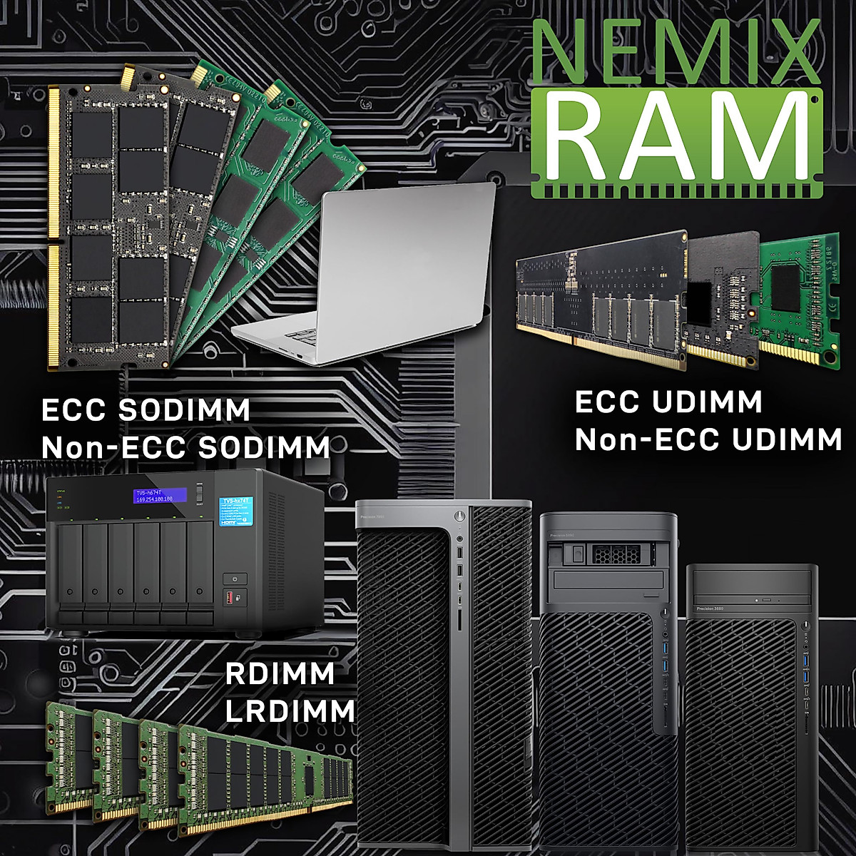 NEMIX RAM 32GB (2X16GB) DDR4 2666MHZ PC4-21300 SODIMM KIT Laptop Memory