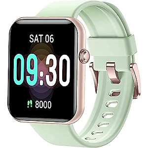 Pautios Smart Watch, Swimming Waterproof Fitness Tracker with Heart Rate, SpO2 and Sleep Monitor, 44mm Fitness Watch for Women Men, Step Counter, Smartwatch Compatible with iOS Android Phones