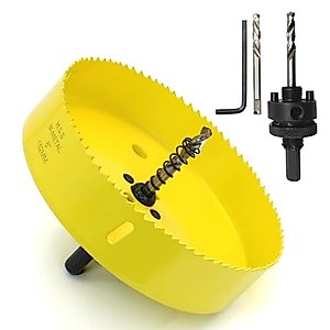 JIECHENG 6 inch Hole Saw for Cornhole Boards,Metal,Drywall,Plasterboard,Wood and Plywood