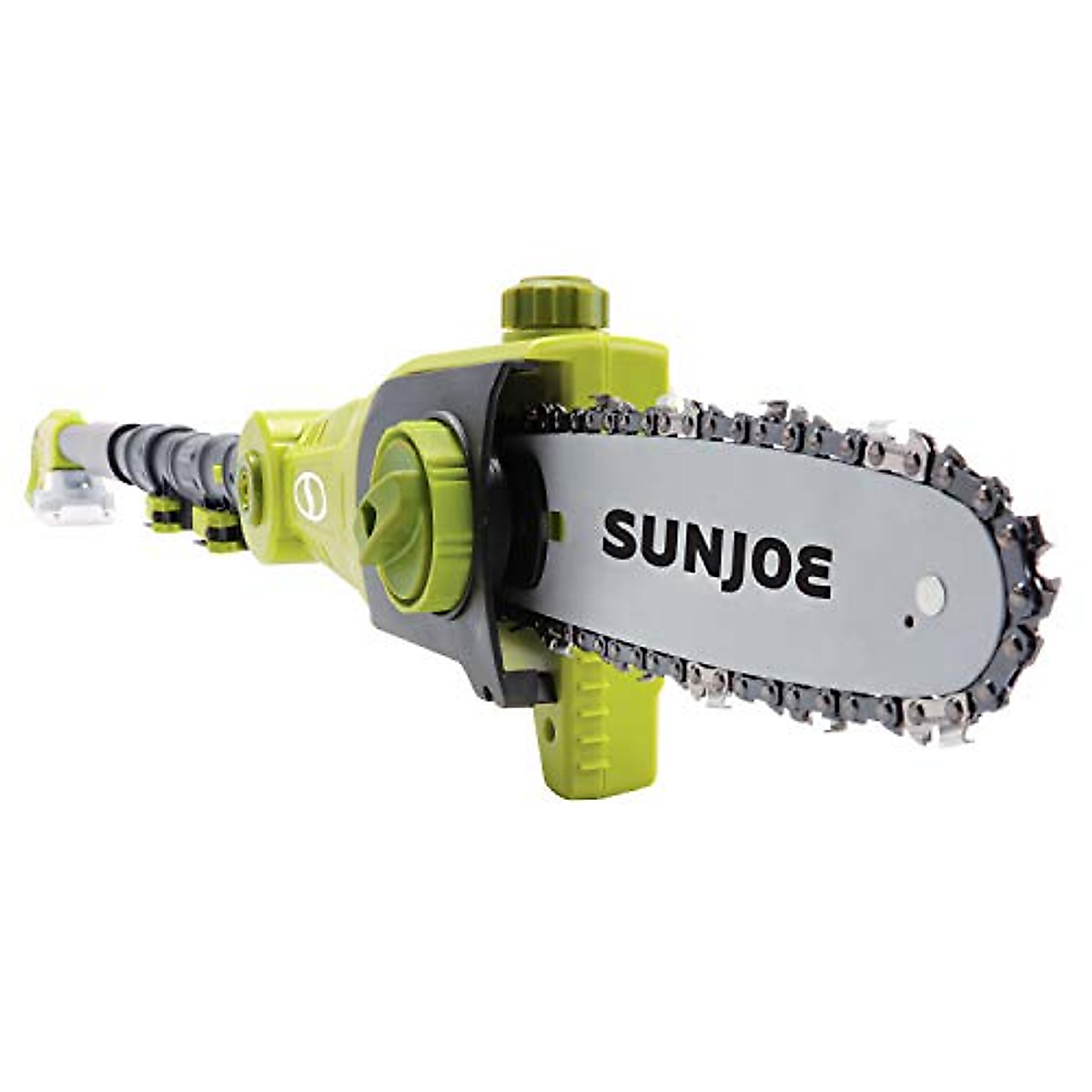 Sun Joe 24V-PS8-LTE 24-Volt 8-Inch, 14-Foot Reach, Cordless Telescoping Pole Chain Saw w/8-Inch Cutting Bar, Auto-Oiler, Adjustable Pole Head for Tree Trimming, Kit (w/2.0-Ah Battery + Quick Charger)