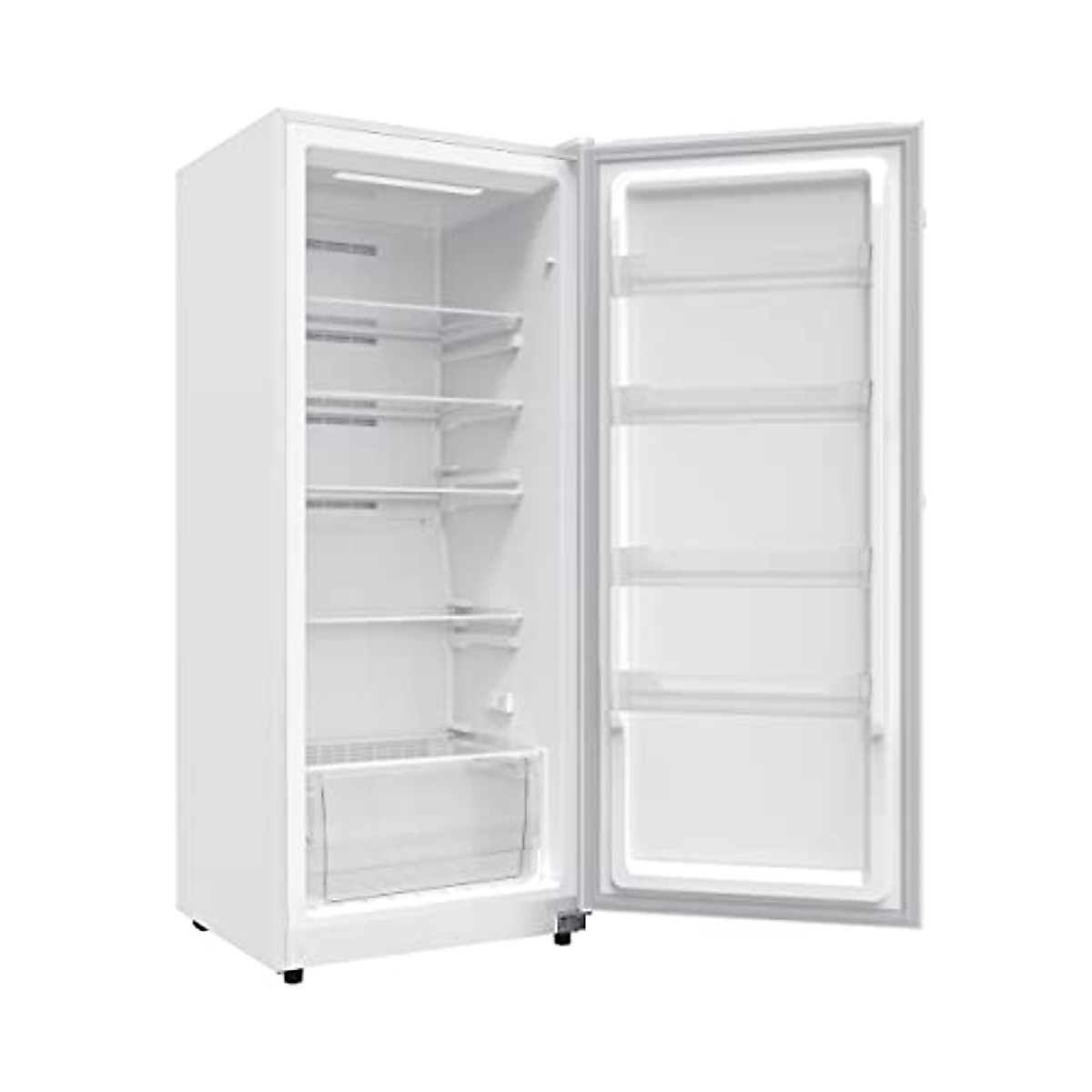 Hamilton Beach HZ4941 14 cu ft Upright Convertible Fridge/Freezer-Frost Free-Reversible Door-Removable Glass Shelves-LED Interior Light, White