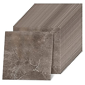 48 Pieces Vinyl Flooring Peel and Stick on Floor Tile 12 x 12 Inch Self Adhesive Waterproof for Kitchen Bathroom Living Room Bedroom (Multicolor Marble)
