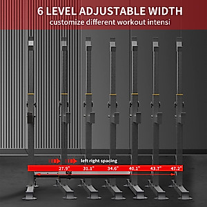 K KiNGKANG Squat Rack,Bench Press Rack Push Up Multi-Function Barbell Rack Weight Lifting Gym Home Gym Equipment