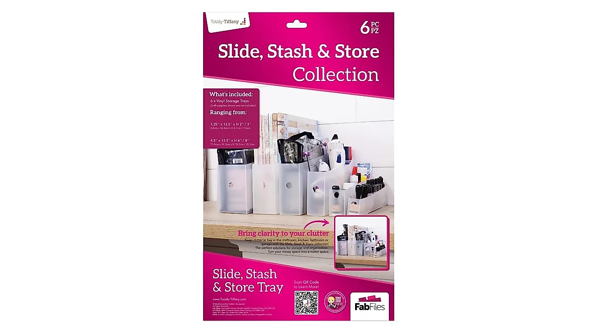 Organize with Totally Tiffany Slide STASH Store Collection