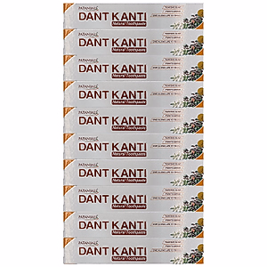 Patanjali Dant Kanti Natural Toothpaste 100gm / 3.38 fl oz - (Pack of 10)
