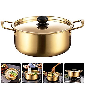 Hemoton Pots Camping Pot Stainless Steel Noodle Pot Kitchen Food Storage Pot Handheld Cooking Noodle Pot Korean Ramen Sauce Pan Sauce Pan Sauce Pan Sauce Pan Sauce Pan Sauce Pan