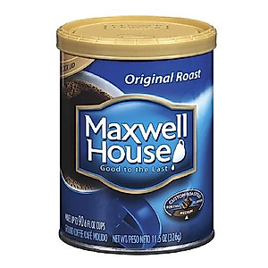 Maxwell House Original Roast (Medium) Ground Coffee, 11.5-Ounce Cans (Pack of 12)