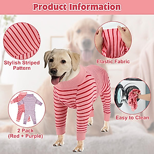 Rypet Dog Recovery Suit Dog Onesie Surgery Recovery Suit for Large Medium Bodysuit Dogs Pajamas Anti Shedding Bodysuit for Female Male for Shedding Prevent Licking Surgical Wound(4XL)