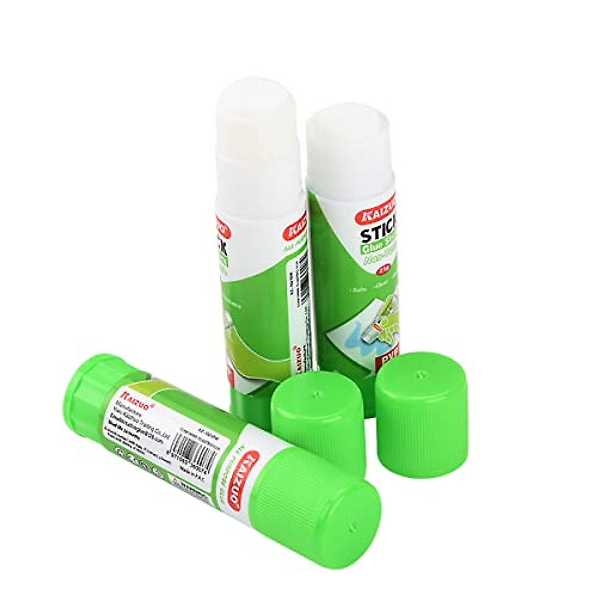 Glue Sticks for 3D Printer Bed, FYSETC PVP Solid Glue Stick Glass Bed Adhesive for Ender 3 V2 Pro - Kobrra Max - SR- Ender 5 S1 Plus -Prusa MK3S+ Heated Plate 3D Printing Filament PLA ABS PETG -3 Pcs