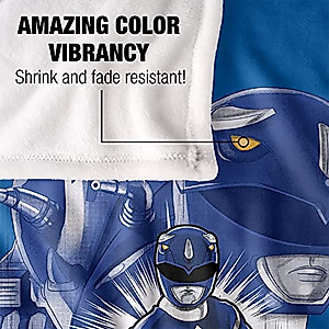 Power Rangers Blue Ranger Silky Touch Super Soft Throw Blanket 36" x 58"