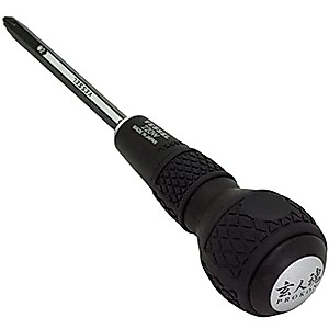 VESSEL BALL GRIP 1/4" Hex. Bit Interchangeable Screwdriver (Bit 3PC. (+1, 3 / +2, -6 / PZ2, PZ3) SET. 220W3J1)