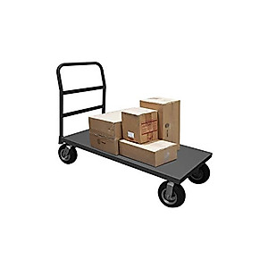 Durham EPT36728PN95 Platform Truck, Pneumatic, 1200 lbs, Gray