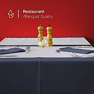 Gee Di Moda Rectangle Tablecloth - 60 x 84 Inch | Pink Rectangular Table Cloth in Washable Polyester | Great for Buffet Table, Parties, Holiday Dinner, Wedding & Baby Shower