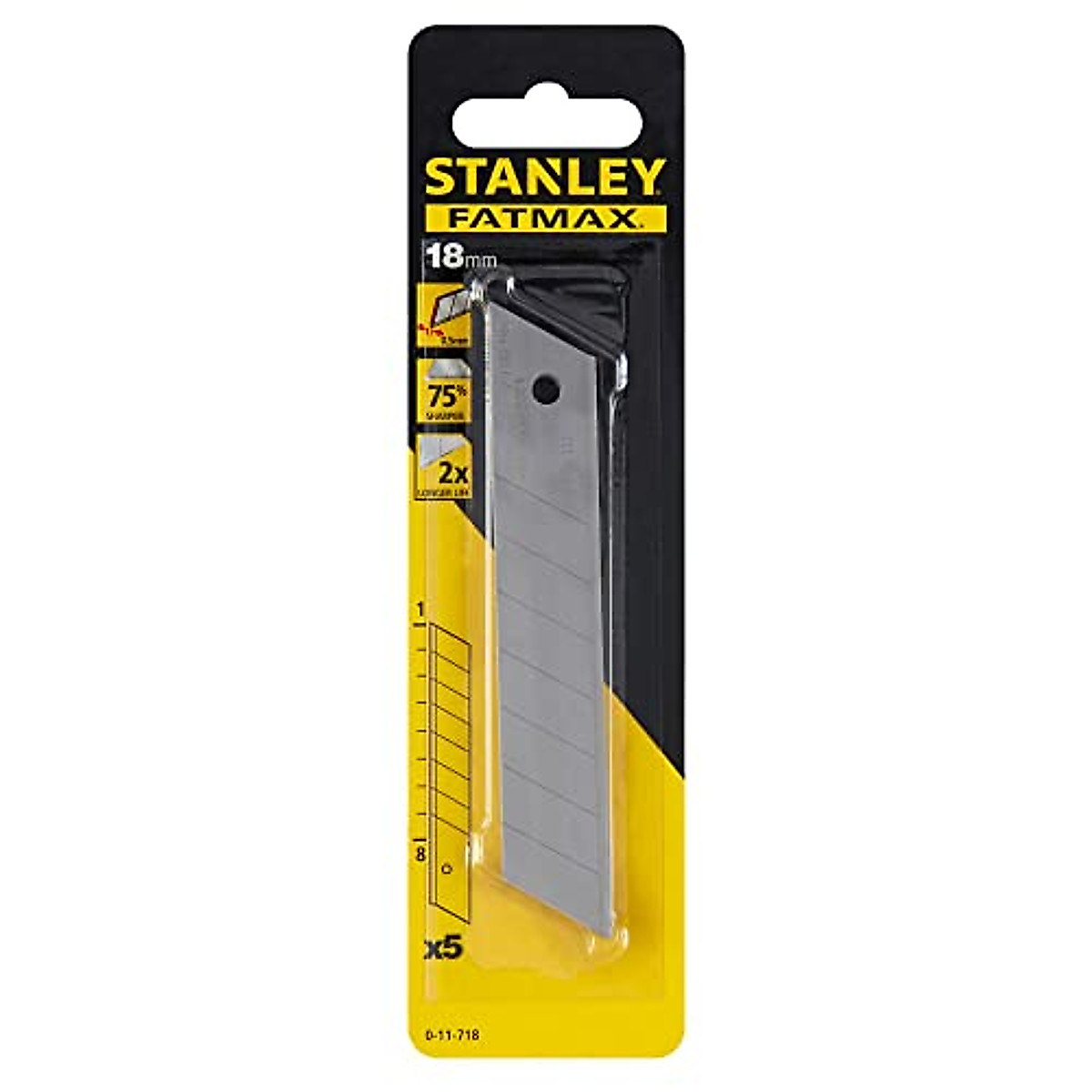 Stanley 0-11-718 Snap Off Blade (5 piece), Silver