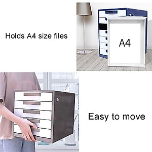 Desktop File Cabinet - Desktop Storage Box With Drawers, Flat File Cabinet, 7-Layer Drawer Storage Organization, With Lock Drawer Organizer, Suitable For Office Supplies, Aluminum Alloy ( Size : B )
