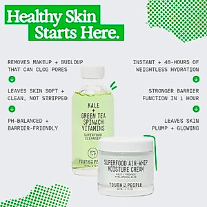Youth To The People Superfood Daily Duo Kit - Superfood Cleanser (2oz) + Air-Whip Moisture Cream (2oz)