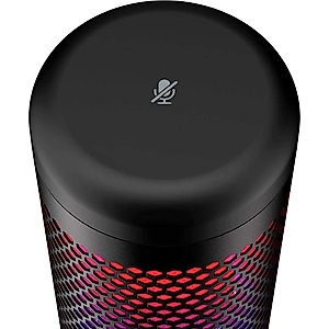 HyperX Newest QuadCast S - RGB USB Condenser Microphone for PC, PS4, Mac, Gaming, Streaming, Podcasts, Twitch, YouTube with GalliumPi Pop Filter