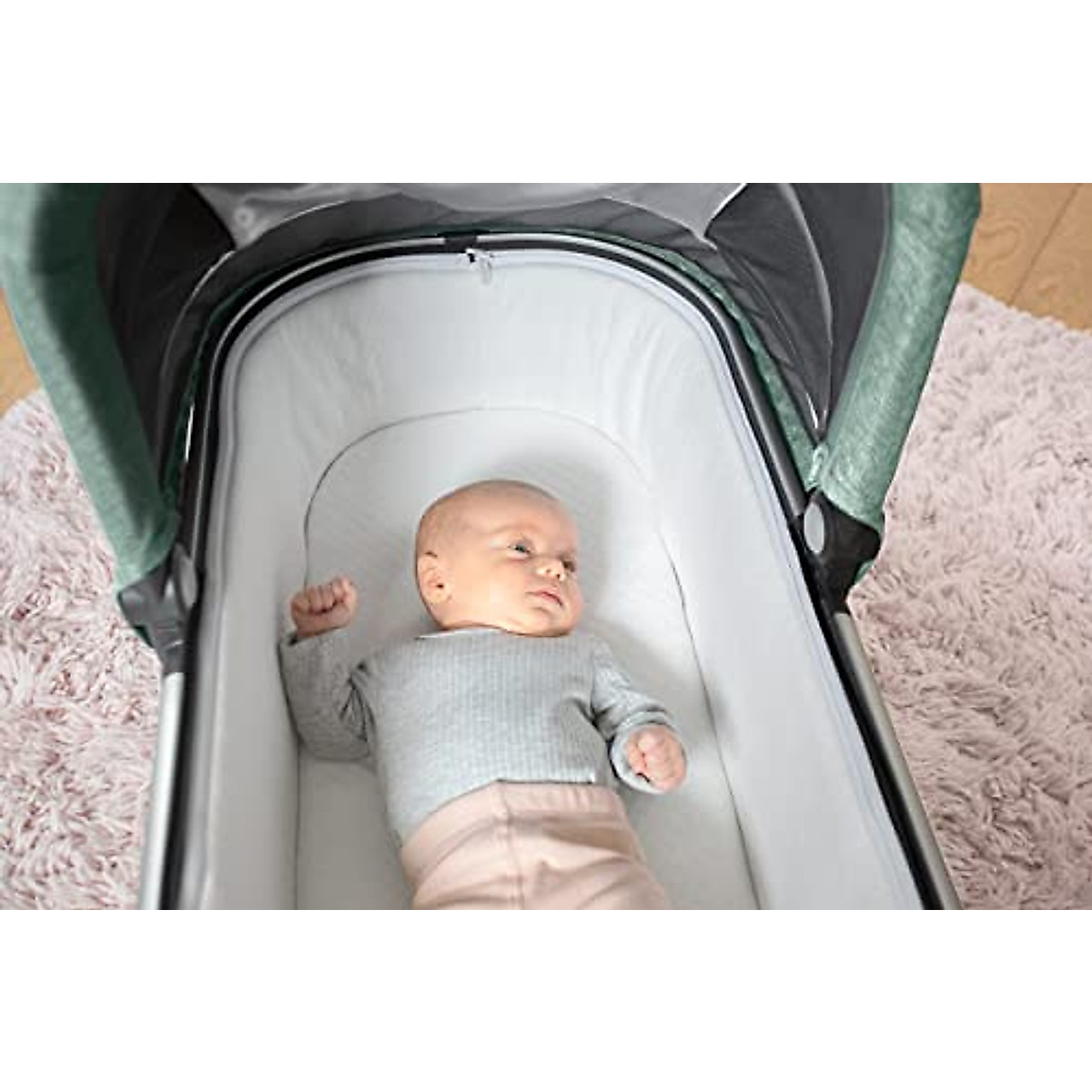 Bassinet - Gwen (Green mélange/Carbon)