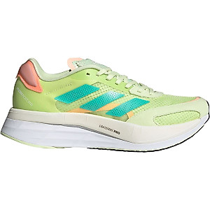 adidas Adizero Boston 10 Running Shoe - Women's Almost Lime/Mint Rush/Light Flash Orange, 9.5