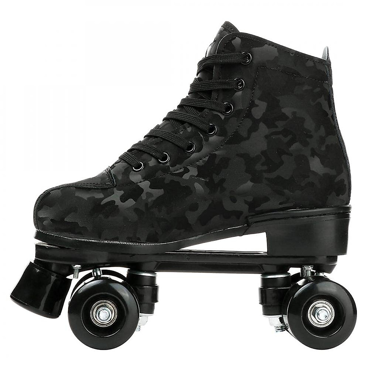 Risup Roller Skates for Women and Men Cowhide High-Top Shoes Classic Double-Row Roller Skates Four-Wheel Roller Skates for Men Girls Unisex Christmas