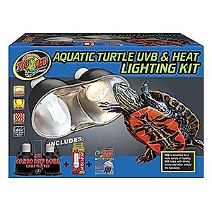 Aquatic Turtle UVB & Heat Lighting Kit with Attached DBDPet Pro-Tip Guide