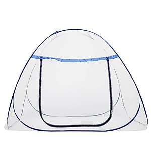 ACOSDIDES Pop-Up Mosquito Net Tent, Folding Mosquito Net Portable Mosquito Net Zipper Single Door Travel Mosquito Net with Net Bottom,Easy to Install and Wash for Baby Adults Trip (79 x71x59 inch)