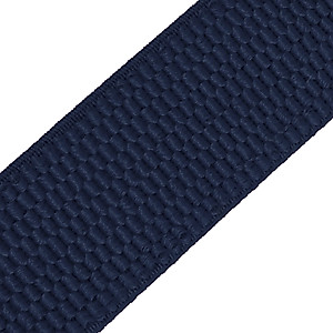 Buyless Fashion Heavy Duty Suspenders for Men - 48" Adjustable Straps 1 1/2" - X Back with Black Plastic Clips - 5147-Navy