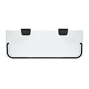 MODONA Glass Wall Shelf with Rail – Rubbed Bronze – 5 Year Warrantee