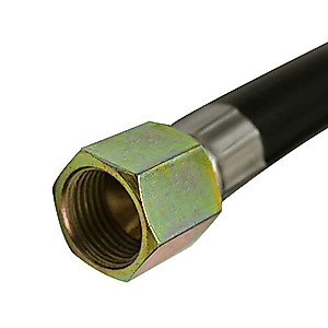 MENSI Gas Fire Pit Heater High Pressure 0-30PSI Adjustable Propane Regulator with Hose 4 Foot