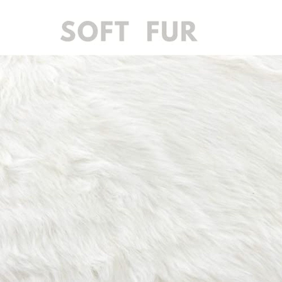 White Home Office Chair Cute Fluffy Vanity Chair with Back Task Upholstered Fur Armless Swivel Desk Chair for Study Room, Height Adjustable