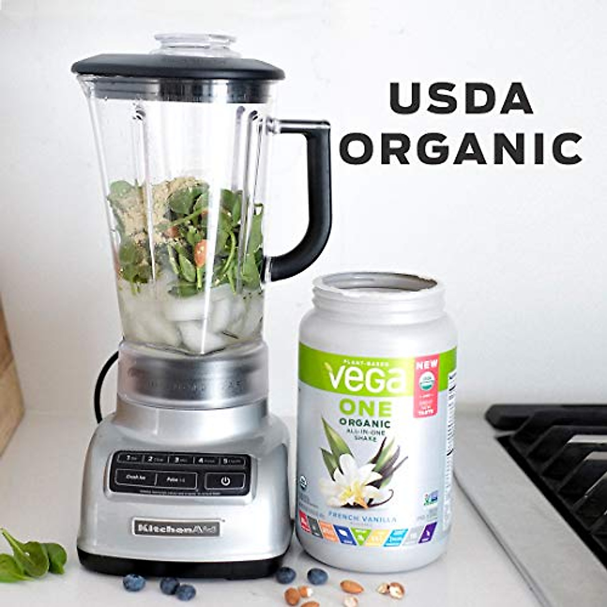 Vega One Organic Plant Protein Powder, Chocolate, 1.5 Ounce