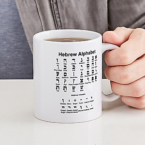 CafePress Hebrew Alphabet Mug 11 oz (325 ml) Ceramic Coffee Mug