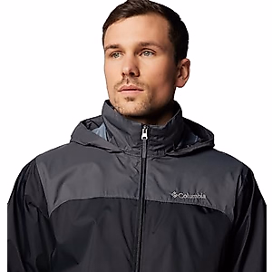 Columbia Men's Glennaker Lake Rain Jacket, Black/Grill, Medium