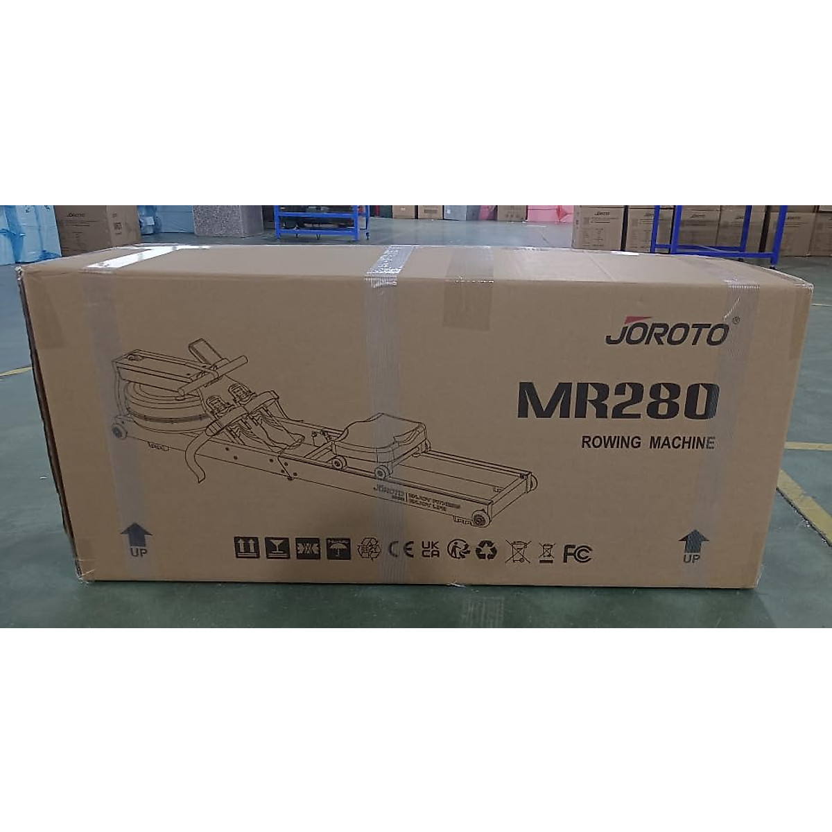 JOROTO Water Rowing Machine for Home Use, Foldable Rower Machine 330lbs Weight Capacity with Bluetooth Monitor, Phone Holder