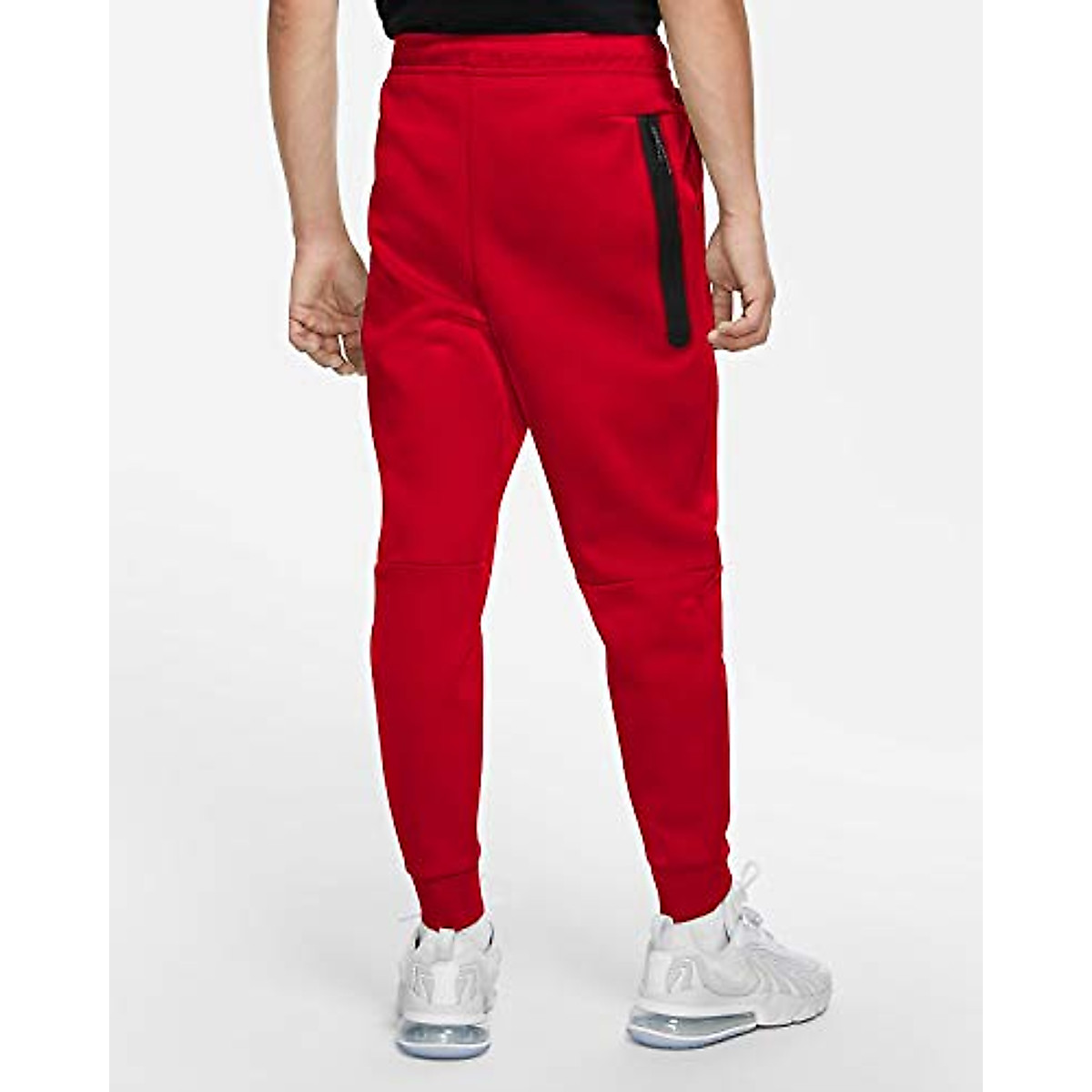 Nike mens Sportswear Tech Fleece Jogger, University Red/Black, Medium