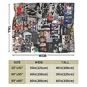 HAGPOVA 1D One Direction Blanket Micro Fleece Throw Blanket Soft Cozy Blankets for Bed Couch Living Room 50 X 60 Inch