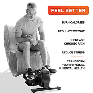 LifePro Under Desk Elliptical - Under Desk Bike Pedal Exerciser - Perfect Desk Exercise Equipment - for Seniors Adults and Teens (Flexstride Plus) (Renewed))