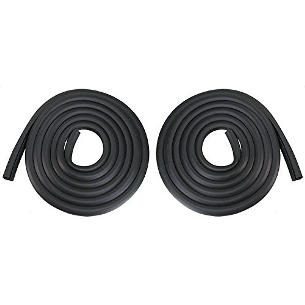 ECOTRIC Door Seals Rubber Weatherstrip Pair Set for 1973-1979 Ford Bronco F100 F150 F250 F350 Black
