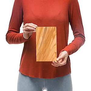 Redecker Mini Oiled Olivewood Chopping Board, For Herbs & Small Produce, 8-2/3" x 5-1/8"