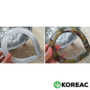 KOREAC_ Neck Cooling Tube (Military, 1) Neck Cooling Tube Neck Wrap - Ice Cold Lasts for Hours, Durable & Resuable, Cool Comfort for Hot Car, Work Area, Lawn Care, or Travel