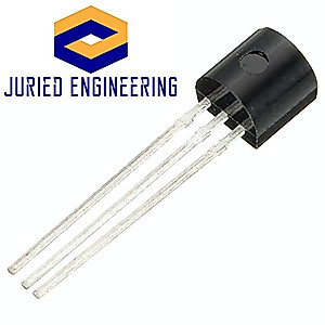 Juried Engineering LM335Z/NOPB LM335Z LM335 ±2°C Analog Output Temperature Sensor with 10mV/K Gain in Hermetic Package TO-92 (Pack of 5)