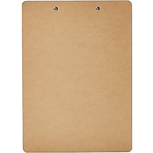 Amazon Basics Hardboard Office Clipboard - 6-Pack