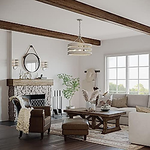 Progress Lighting Gulliver Collection 1-Light Antique Whitewashed Farmhouse Wall Sconce Light, Galvanized Finish