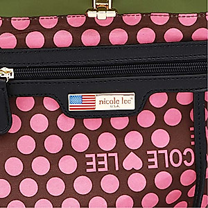 Nicole Lee Bohemian Black Kiss Lock Crossbody