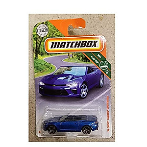 Matchbox 2018 MBX Road Trip 9/35 - '16 Chevy Camaro Convertible (Blue)