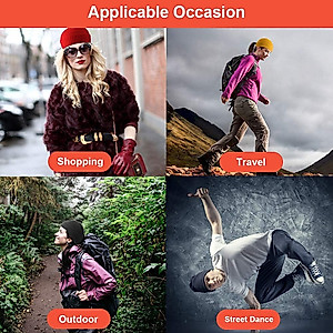 vidsel Short Fisherman Beanie for Men Women, Swag Wool Knit Cuff Trawler Skullcap,Winter Warm Hats Black