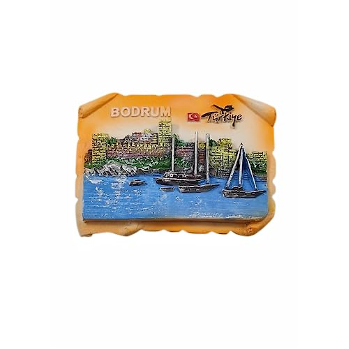 Bodrum Turkey Refrigerator Magnet Travel Gift Souvenir Fridge Magnet Home Kitchen Decoration 3D Fridge Magnetic Sticker