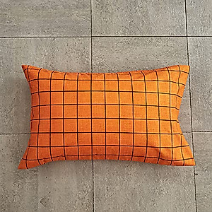 FlySheep Boho Striped Bed in a Bag 6 Pieces Twin Size, Ombre Bright Orange Stripes on Black Comforter Sheet Set (1 Comforter, 1 Flat Sheet, 1 Fitted Sheet, 2 Pillow Shams, 1 Pillowcase)